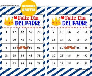 Bingo del Día del Padre para imprimir Día Del Padre