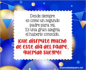 Frases del Día del padre para mi Suegro Día Del Padre